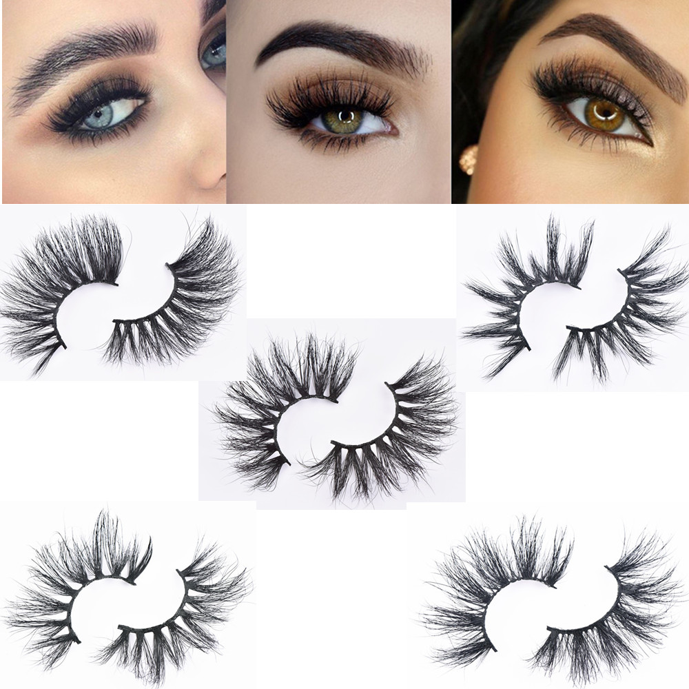 5D Eyelashes 25mm Mink Eyelashes Bulk Wholesale Natural Looking Full ...